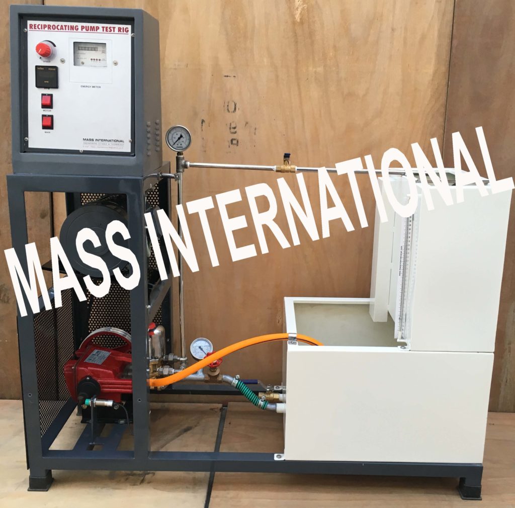 HM 04 RECIPROCATING PUMP TEST RIG – Mass International
